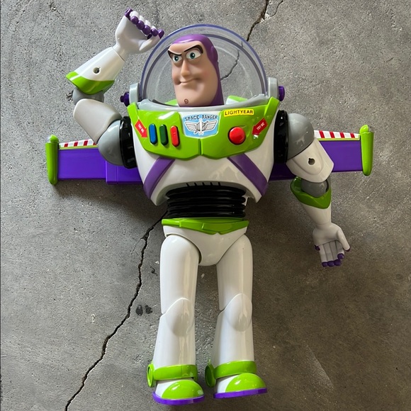 Disney | Toys | Buzz Lightyear Action Figure Green Purple White | Poshmark